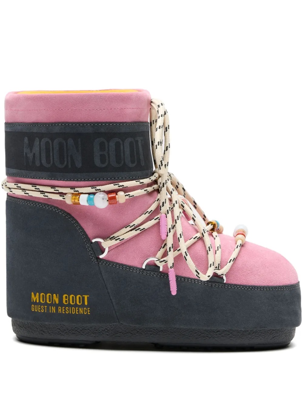 stivali icon low suede beads donna grigi e rosa - MOON BOOT - d — 2