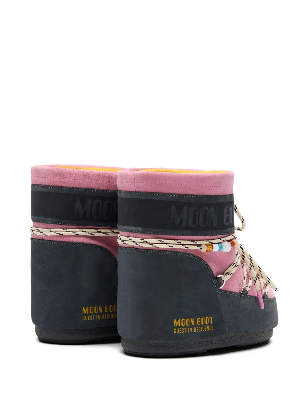 stivali icon low suede beads donna grigi e rosa - MOON BOOT - d — 2